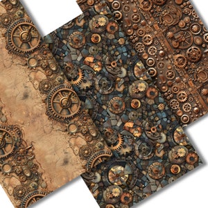 Steampunk SEAMLESS Pattern, Grunge Art, Grunge SEAMLESS Pattern ...