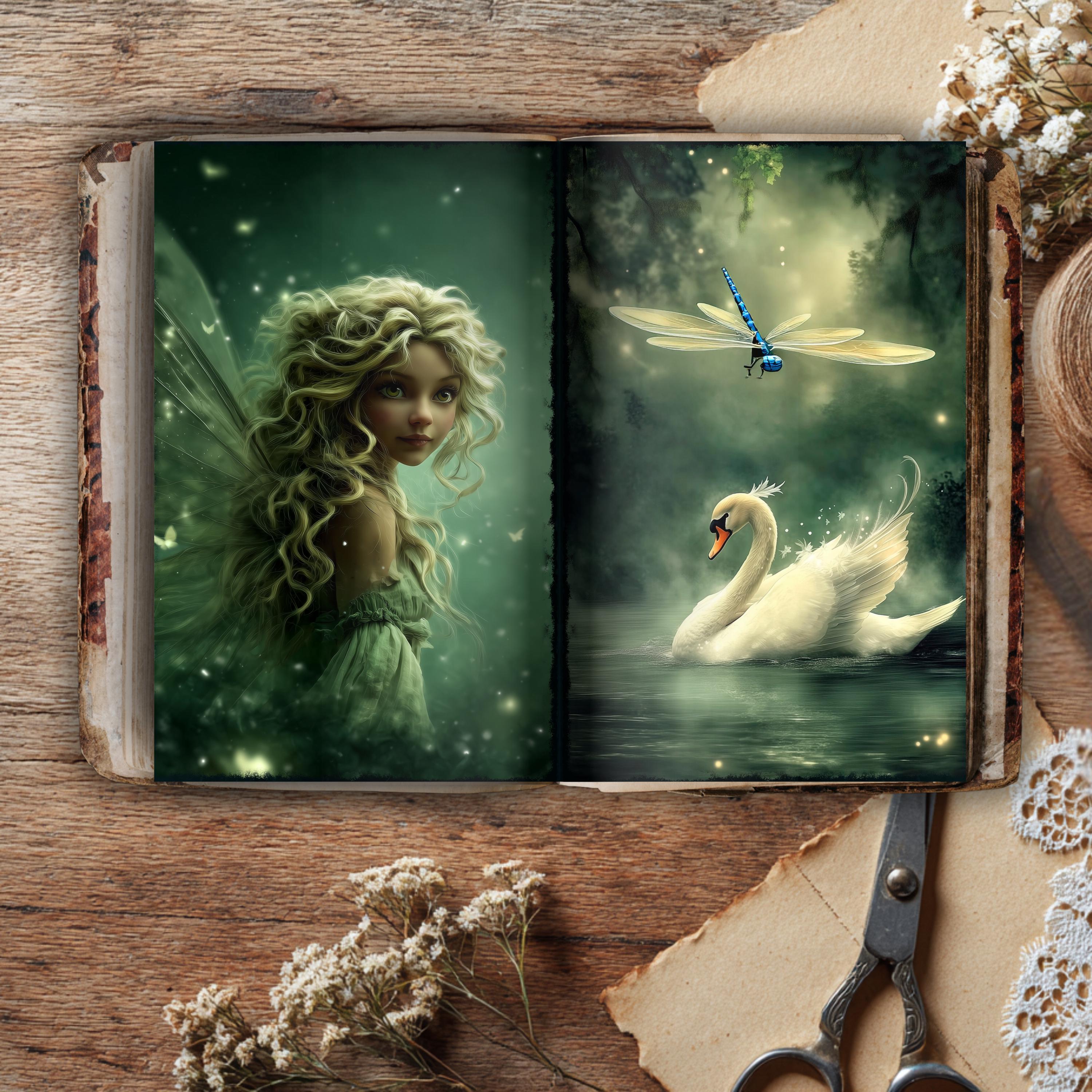 Printable Fairies Junk Journal Pages, Fairy Fussy Cut, Scrapbook ...