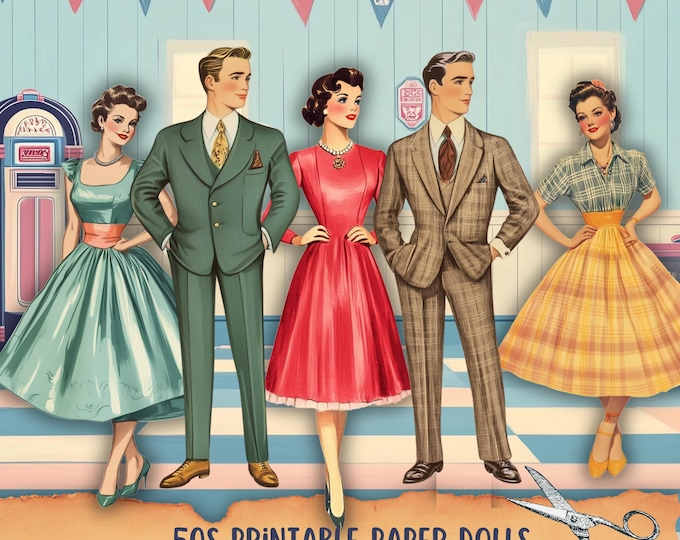 1959 Dolls of Far off Lands Paper Doll Set: Vintage Costume Dolls - Etsy