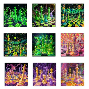 Anthropomorphic Chess Figurines, Anthropomorphic Digital Paper, Digital ...