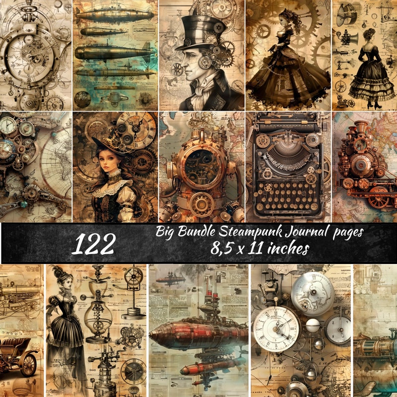 Steampunk Collage - Etsy