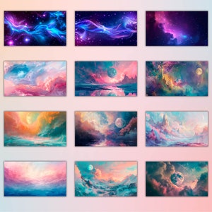 Galaxy Background 16x9 Frame TV, Space Background, Stardust Background ...
