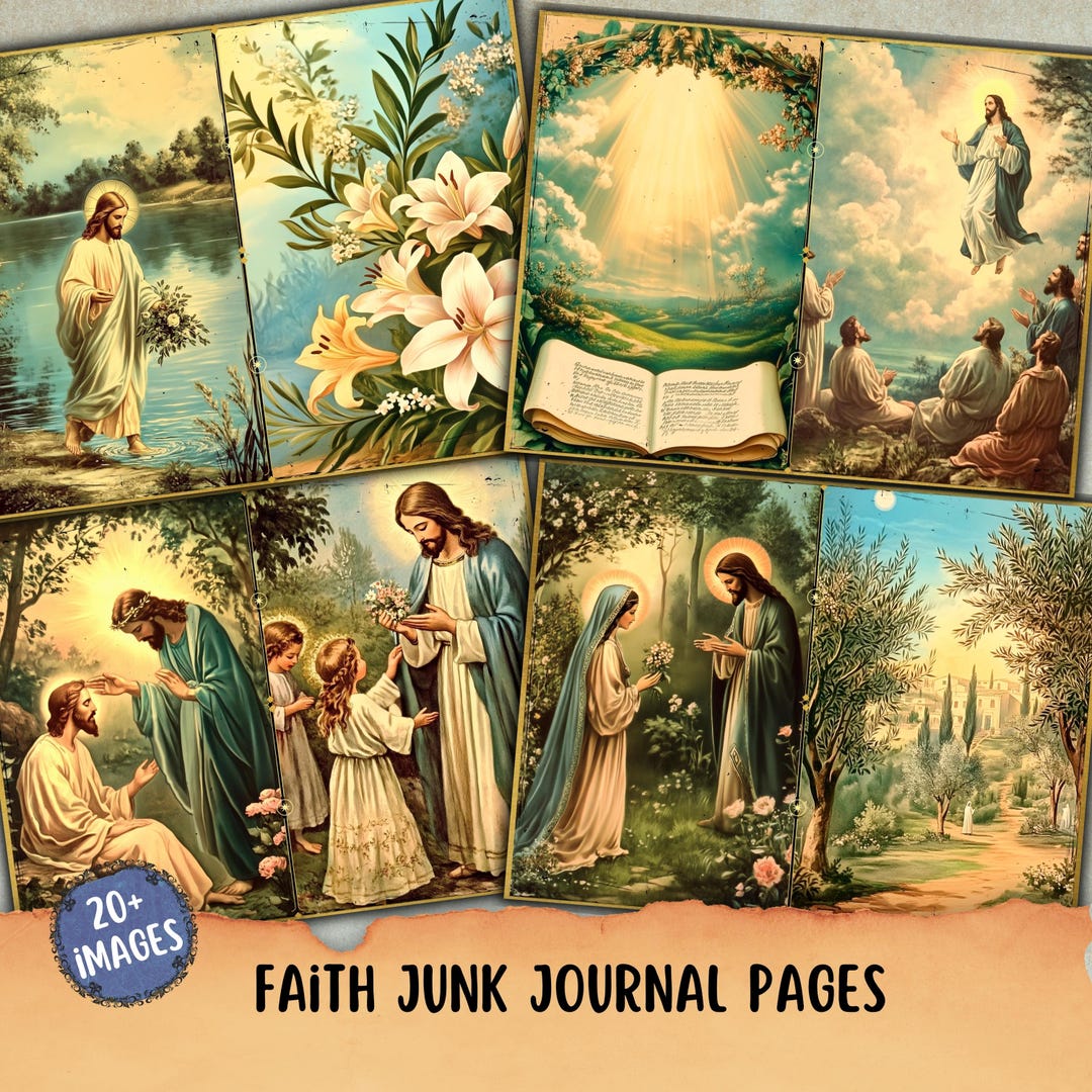 Faith Junk Journal Pages, Christian Journal, Junk Journal Kit ...