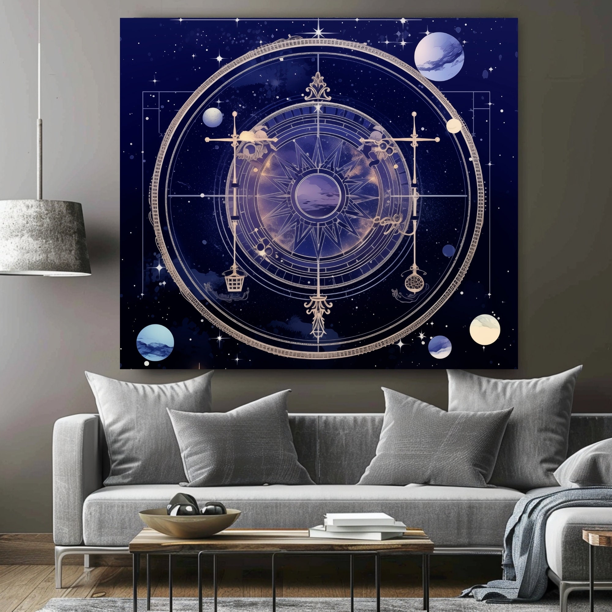 Mystical Universe Digital Paper,download Zodiac Printable Scrapbook ...