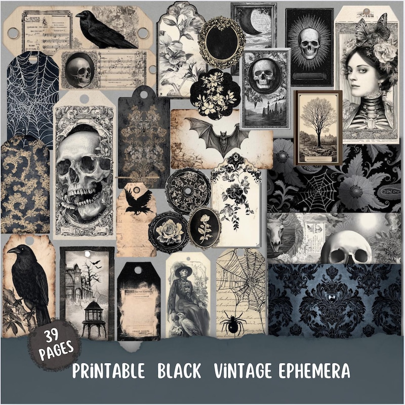 Gothic Scrapbook Vintage - Etsy