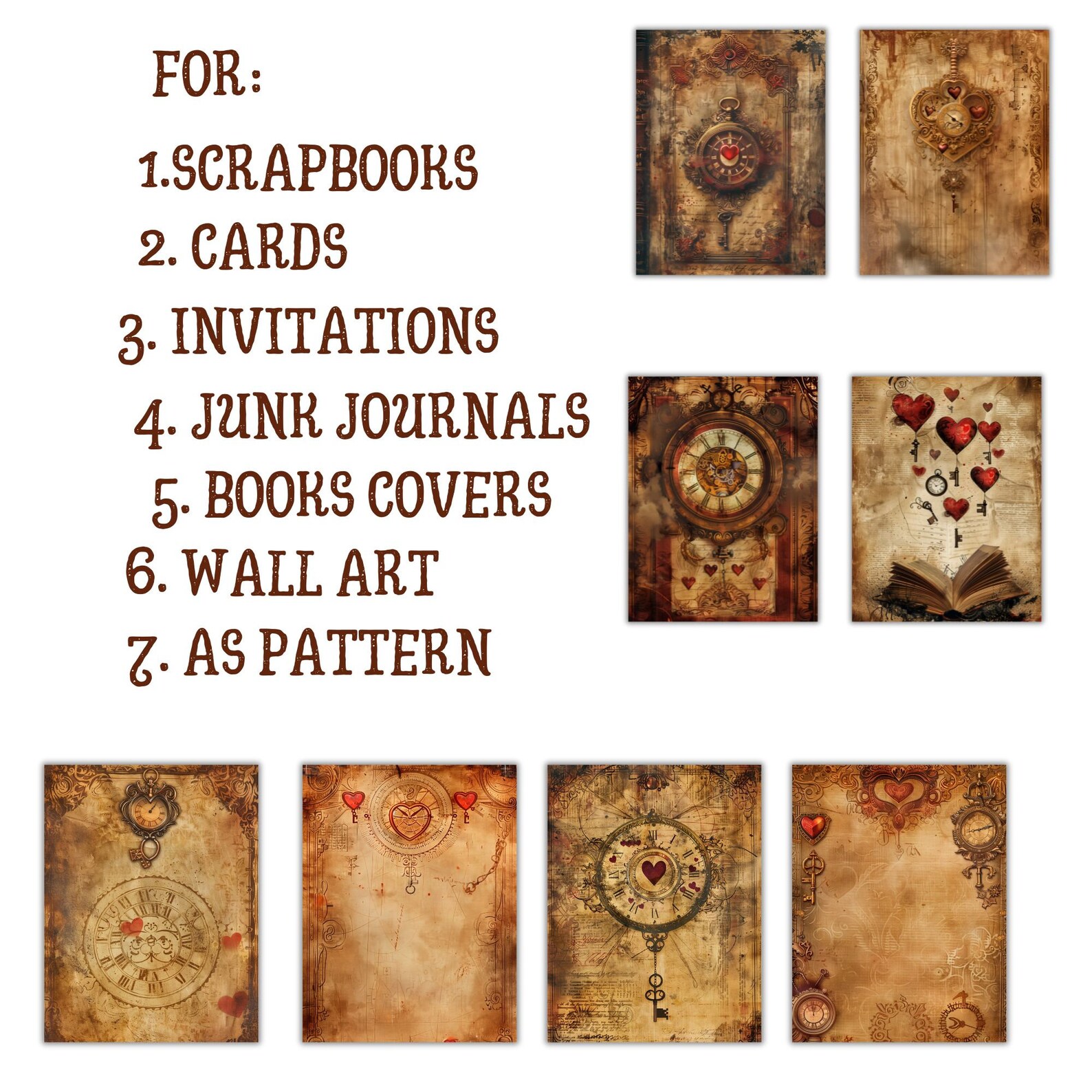 Blank Lined Junk Journal Kit, Junk Journal Basic Paper, Printable ...