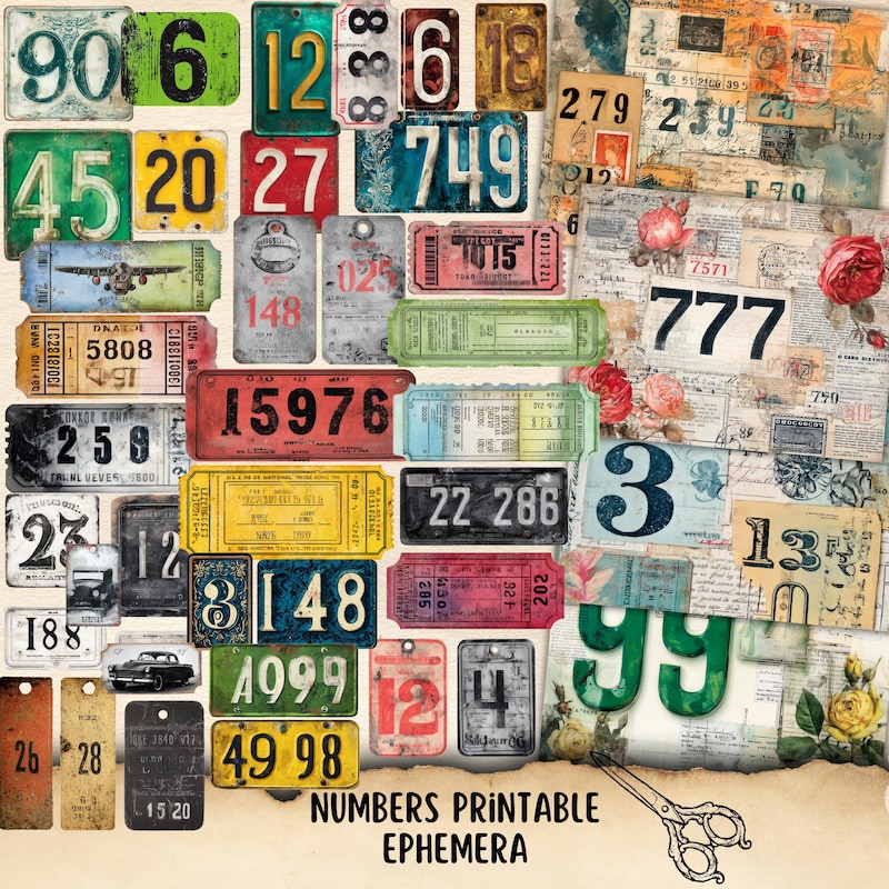 Number Stencils for Journal - Etsy
