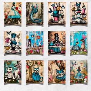 Alice in Wonderland Junk Journal Bundle, Fairytale Junk Journal, Magic ...