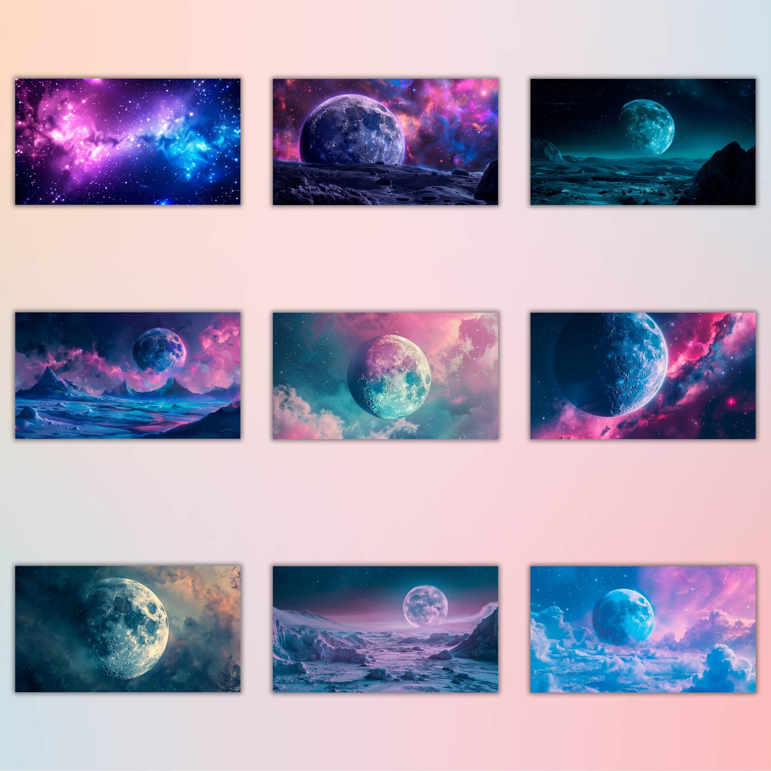 Galaxy Background 16x9 Frame TV, Space Background, Stardust Background ...