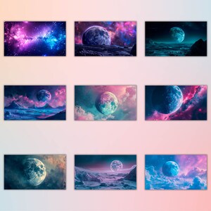 Galaxy Background 16x9 Frame TV, Space Background, Stardust Background ...