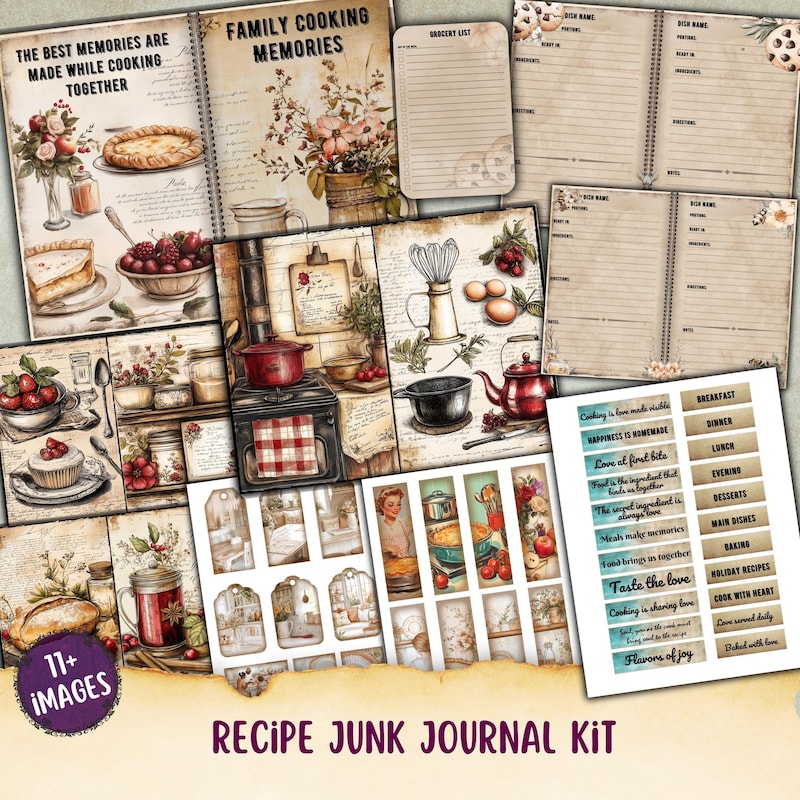 Printable Visual Recipe Cards - Etsy