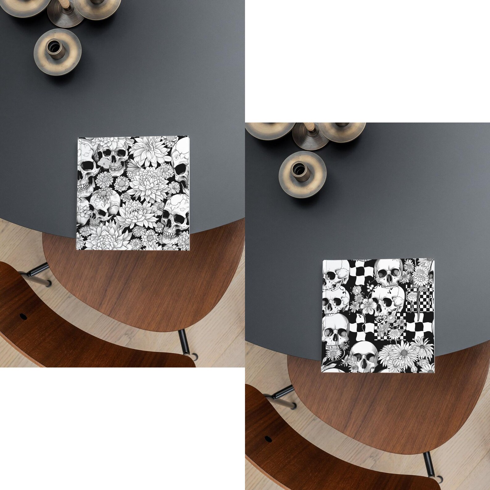 Tattoo Seamless Digital Pattern , Tattoo Themed Patterns, Skull ...