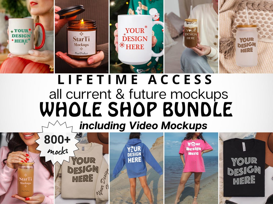 Entire Store Mockups Whole Shop Mockup Bundle Printify Whole Store Mock ...