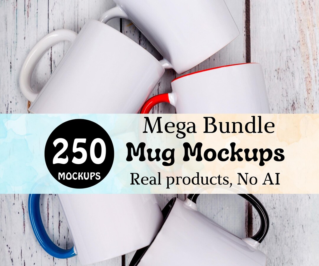 Mug Mockup Bundle 15oz 11oz Two Tone Mug Mockups Accent Mug Mock up ...