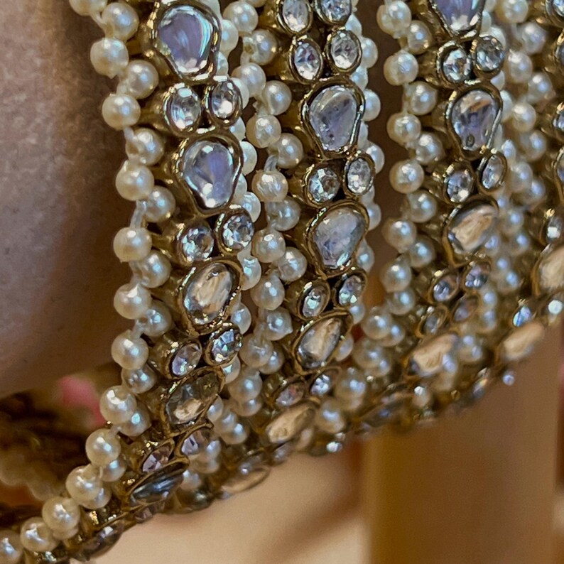 Chunky Jhumka Bangles (pair)/indian/ Pakistani/jewelley/ Fashion ...
