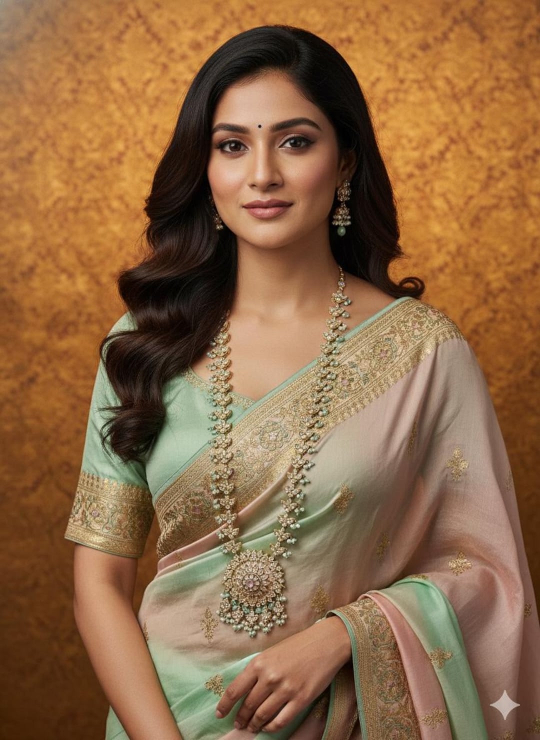 Pastel Indian Long Mala Haar Pastel Haar Rani Haar Rani Mala Bridal ...