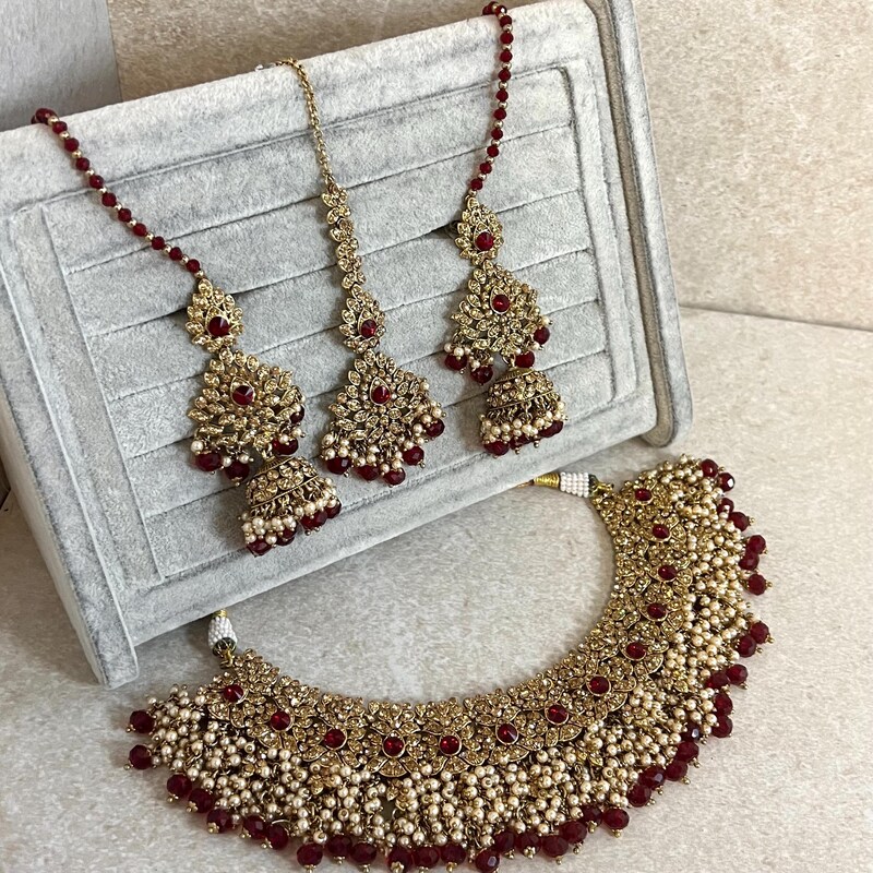 Pakistani Bridal Jewelry Set - Etsy