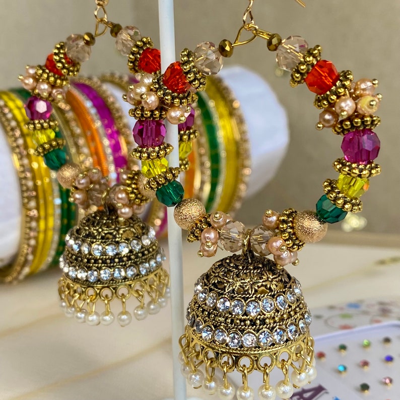 New Gift Box Bangles, Jhumka Earring and Bindi Pack. Multicolour - Etsy