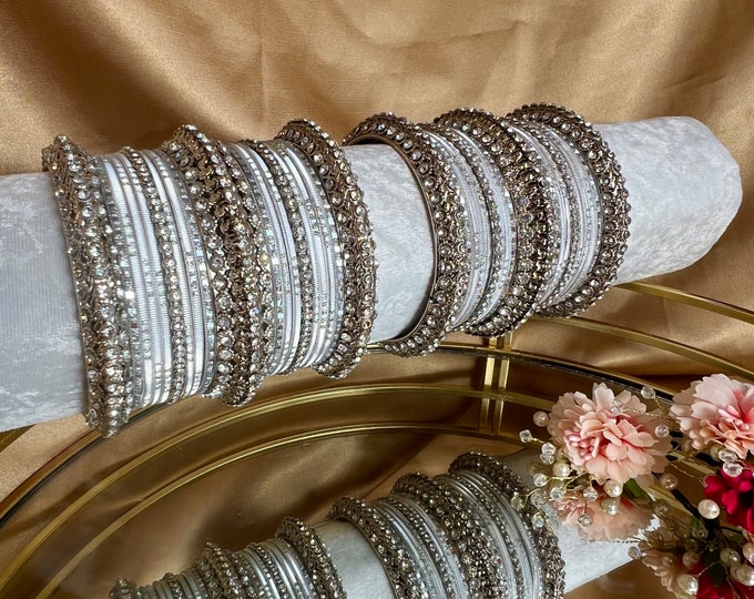 Silver Bangle Set/indian/ Pakistani/jewelley/ Fashion Bracelet - Etsy