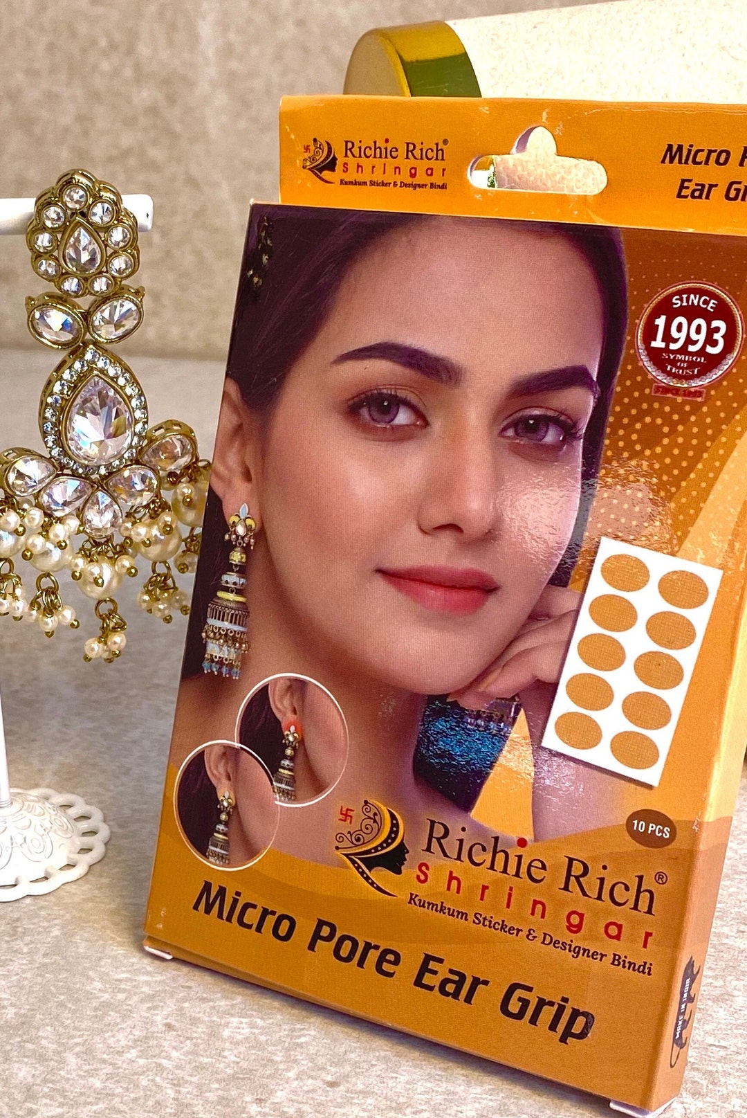 Micro Pore Earring Support (ear Grips)/ Easy to Wear/ for Heavy Earring ...