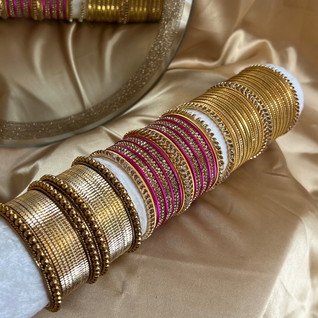Limited Edition Maroon/gold/luxury Bangle/indian and Pakistani/jewelley ...
