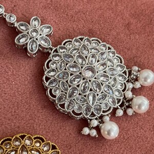 Round Crystal Tikka - Antique Gold /champagne Zircon Crystal /silver ...