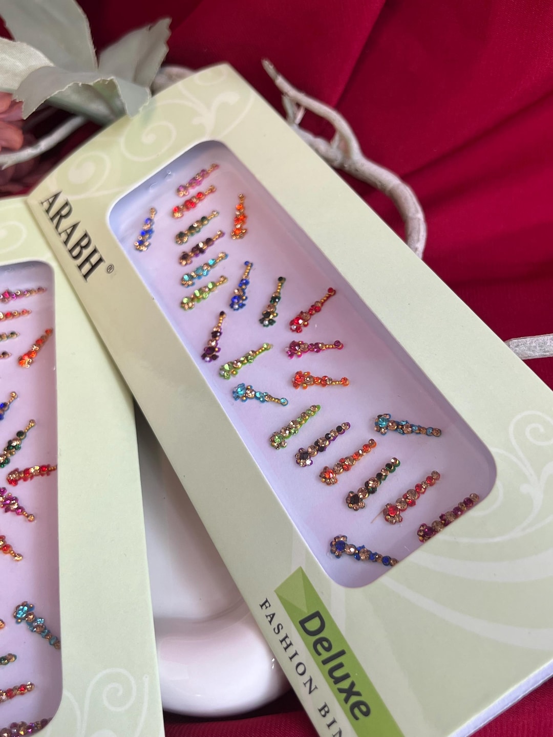 Multicolour Bindi Pack | Indian Forehead Accessory Bindiya Chanlo ...