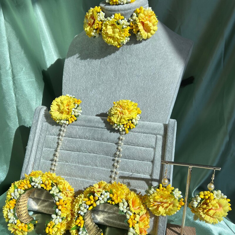 Flower Jewelry Haldi - Etsy