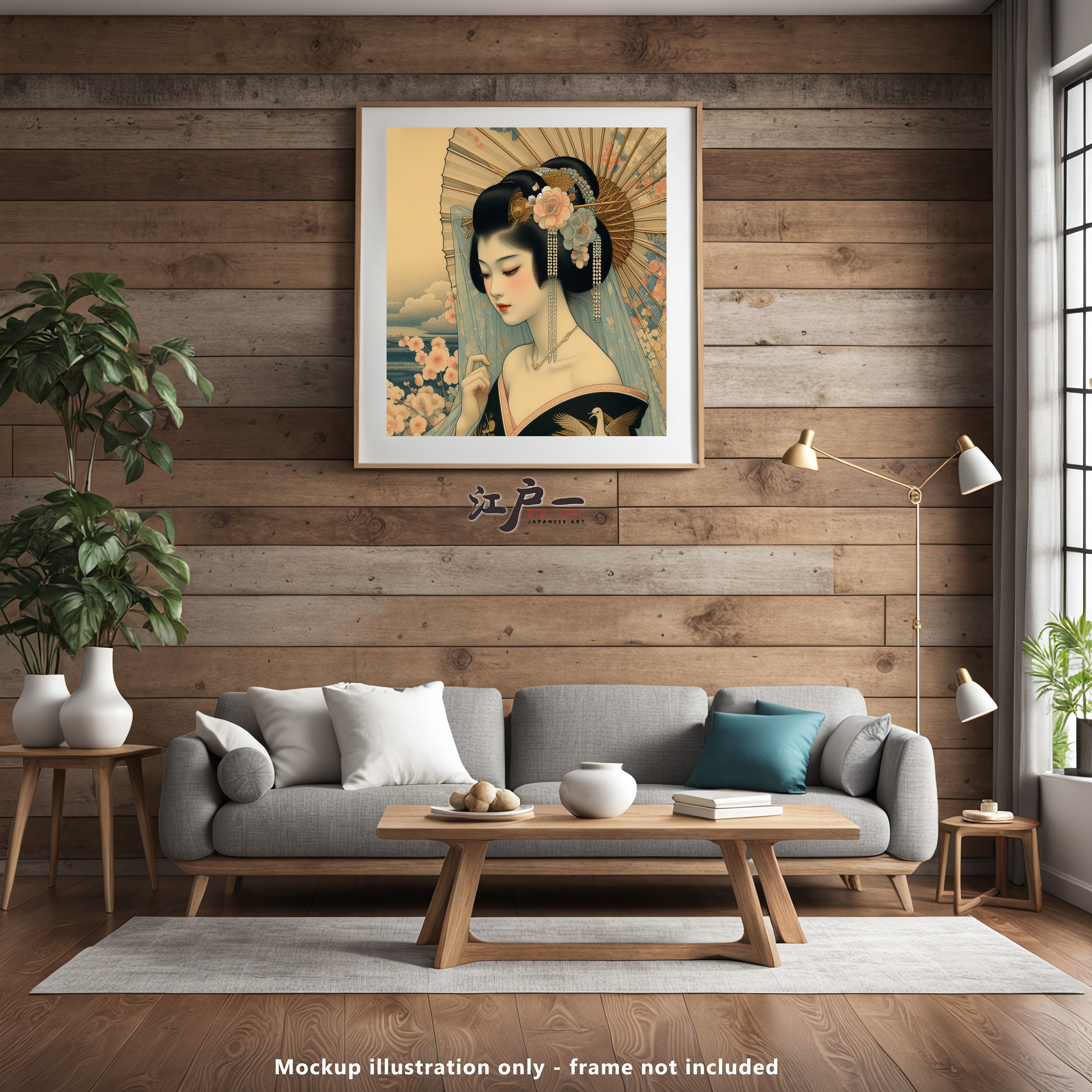 Geisha Grace, Edo Japanese Poster, Wall Art, Home Decor, Ukiyo-e Art Print, Living Room Prints ...