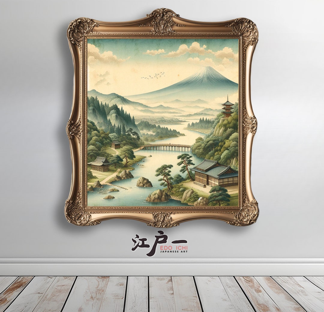 Mount Fuji Serenade, Edo Japanese Poster, Wall Art, Home Decor, Ukiyo-e ...