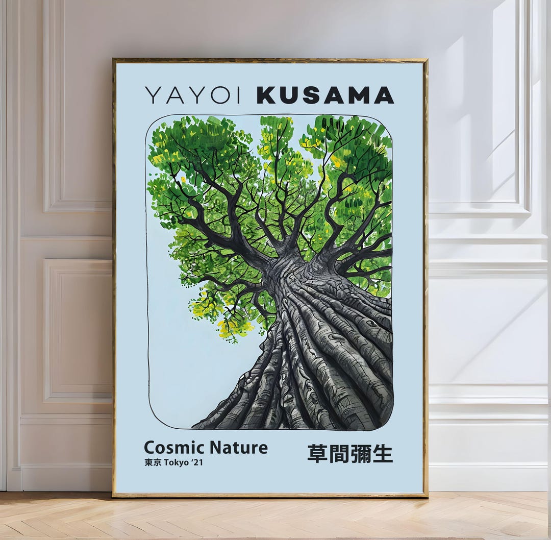 Yayoi Kusama Print-cosmic Nature Tree Art With Expansive Roots, Yayoi ...
