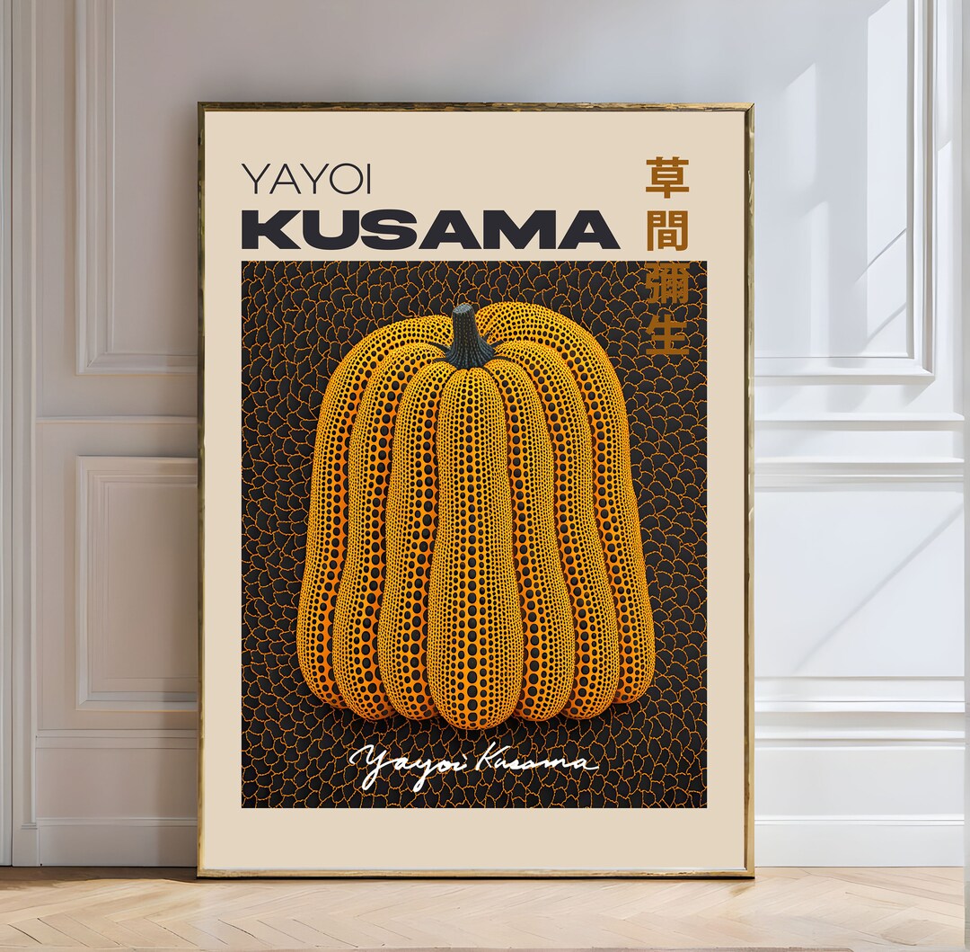 Yayoi Kusama Art, Pumpkin Polka Dot Masterpiece, Yayoi, Kusama, Art ...