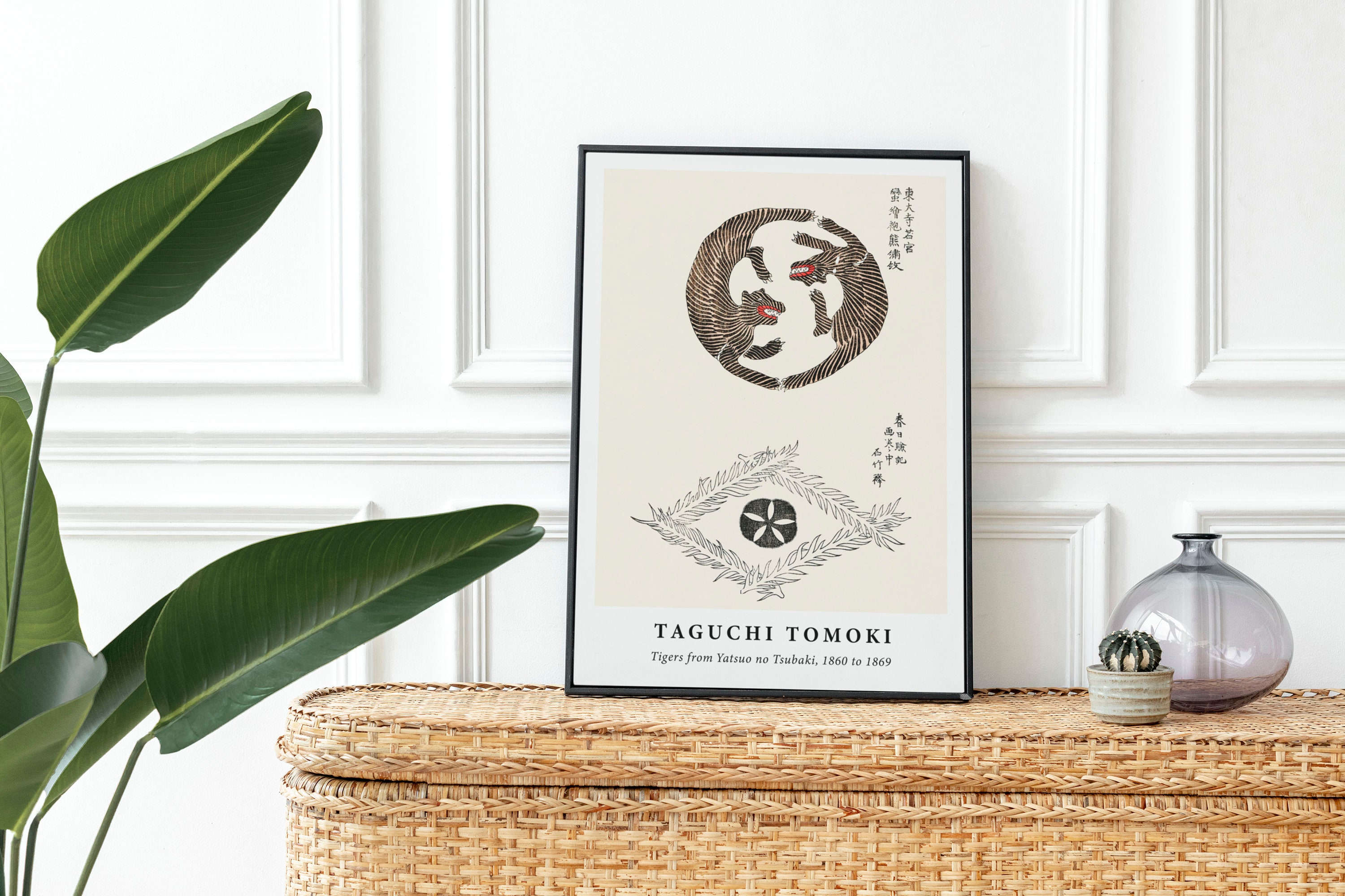 Taguchi Tomoki Tigers, Edo Japanese Poster, Wall Art, Home Decor, Ukiyo ...