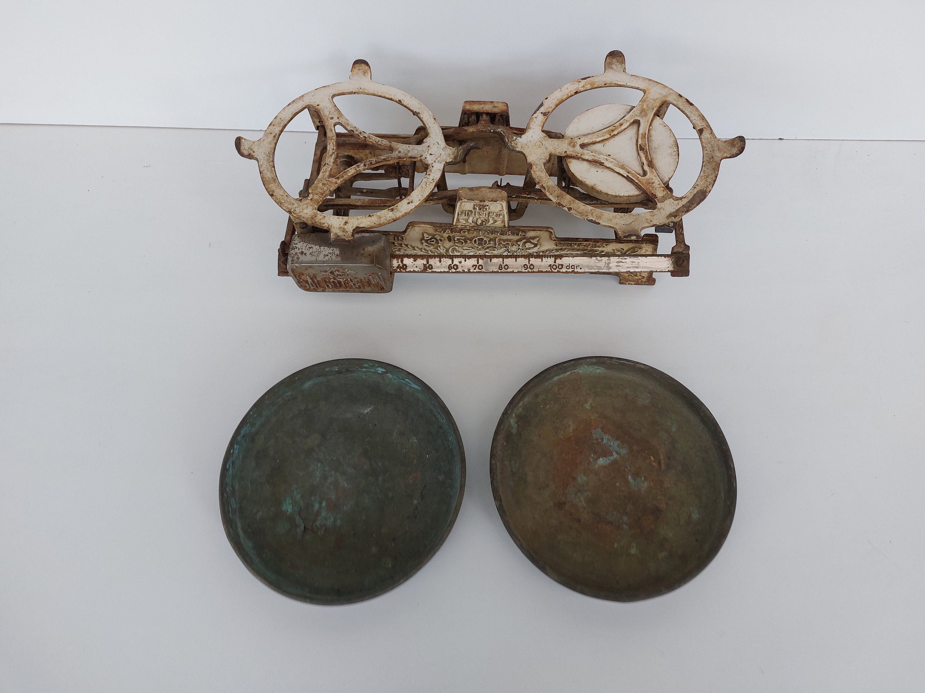 Antique Scale, White Scale, Hungary Scale, Vintage Scale, Kitchen Scale ...