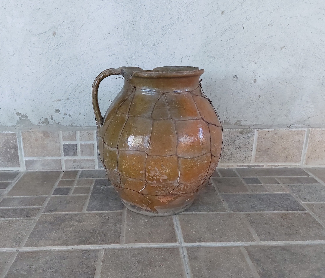 Primitive Vase, Primitive Art, Clay Vase, Large Vase, Brown Vase ...