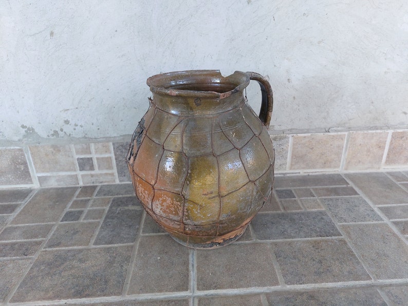 Primitive Vase, Primitive Art, Clay Vase, Large Vase, Brown Vase ...