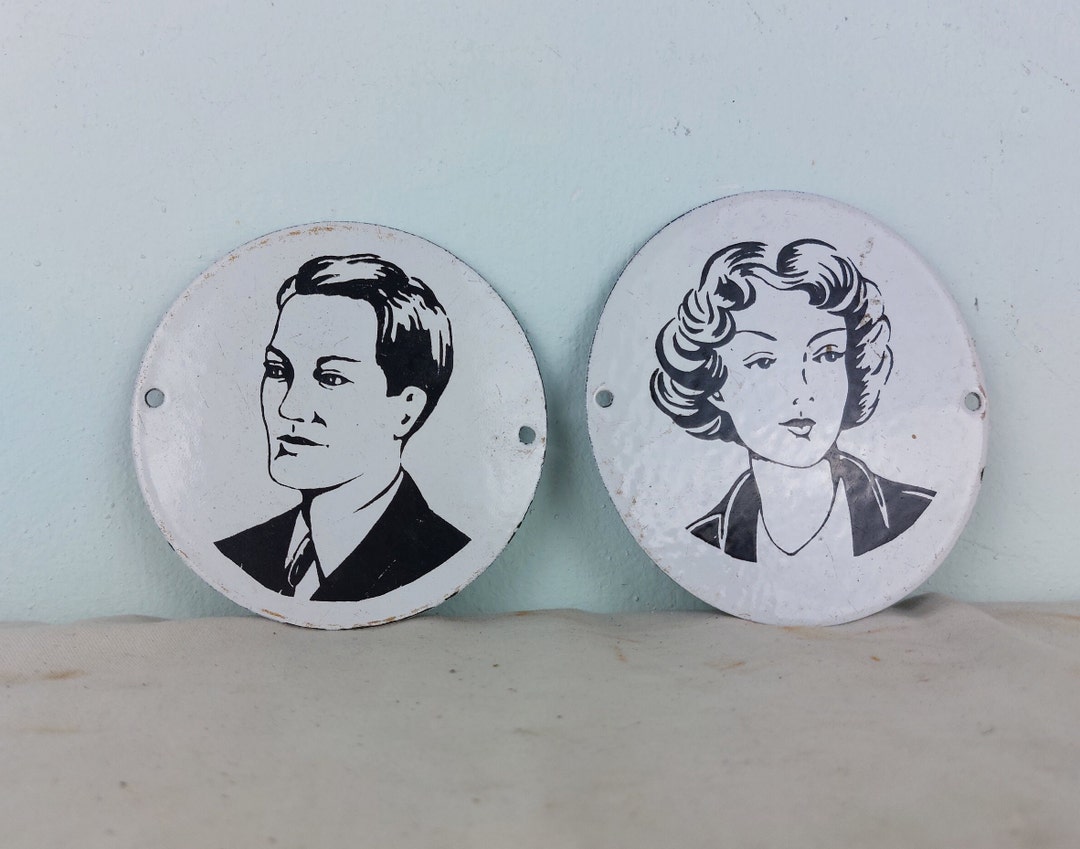 WC, Bathroom Decor, Vintage Toilet Sign, WC, Vintage, Cool, Toilet ...