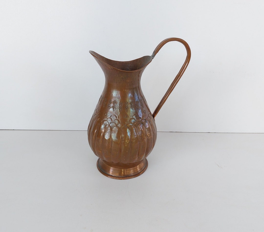 Vintage Copper Vase, Large Copper Vase, Retro Vase, Home Decor, Gift ...