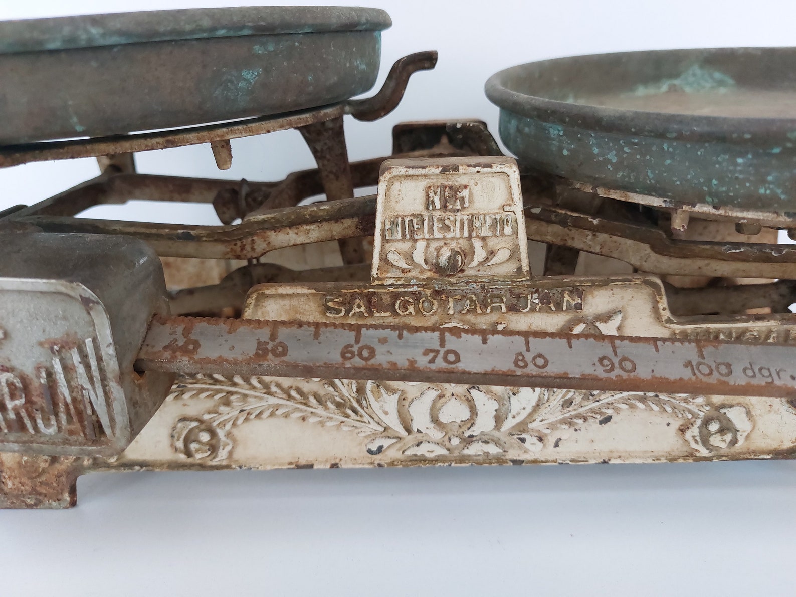 Antique Scale, White Scale, Hungary Scale, Vintage Scale, Kitchen Scale ...