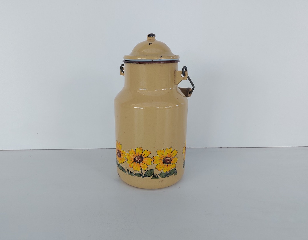 Milk Case, Sunflowers Cane, Soviet Milk Cane, Retro Milk Cane, Cream ...