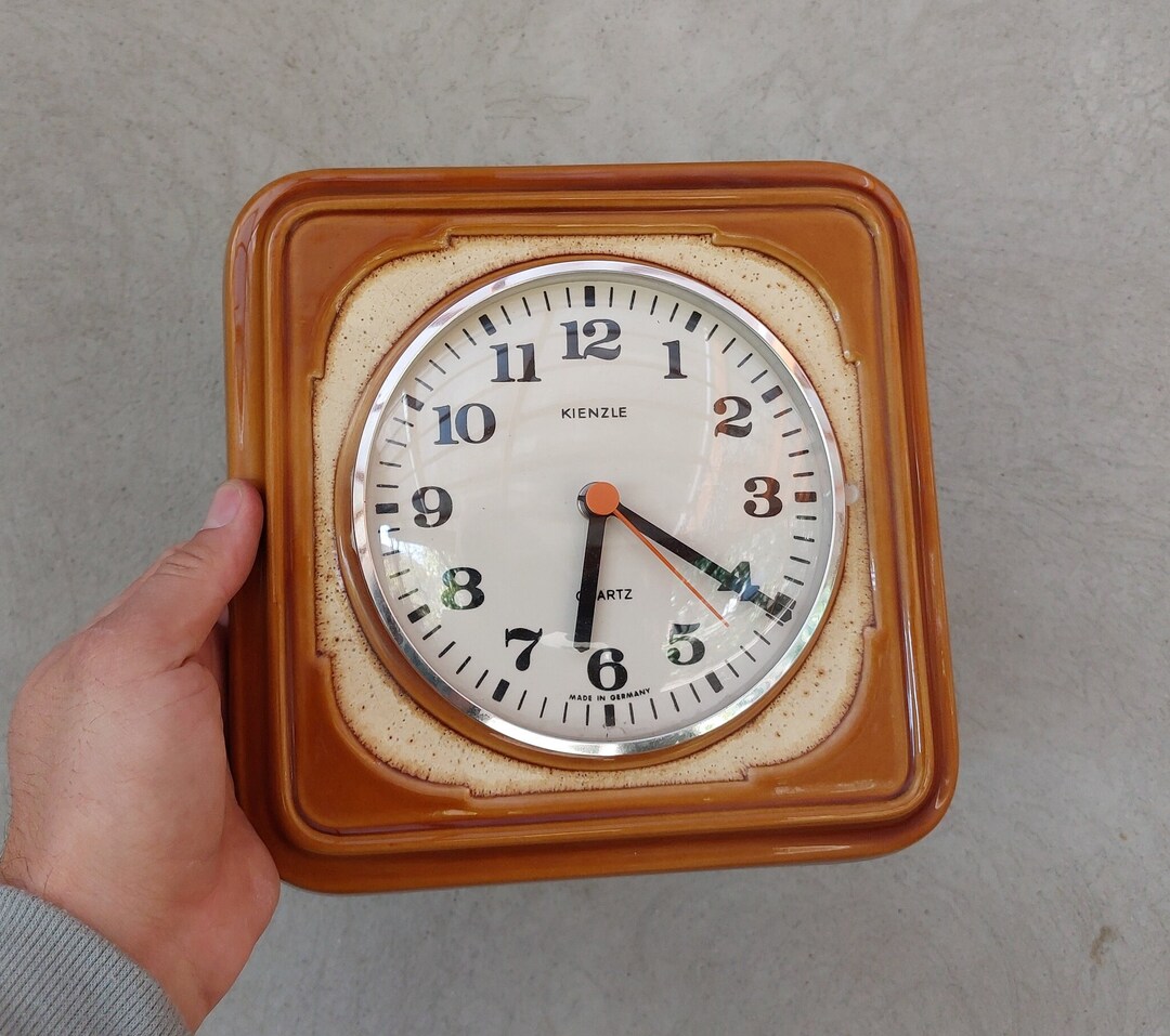 Kienzle Clock, Wall Clock, Ceramic Clock, Germany Clock, Made in ...