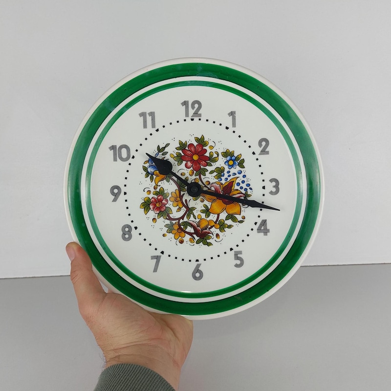 Ceramic Plate Clock - Etsy UK