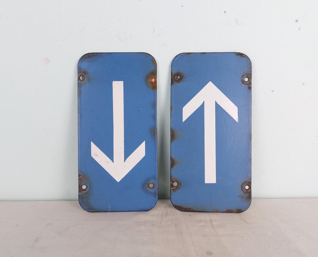 Vintage Arrows Plates, Blue Plates, Vintage, Decor, Retro, Wall Decor ...