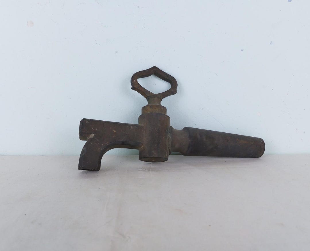 Antique Brass Wine Barrel Tap, Brass Wine Barrel Faucet, Bar Decor ...