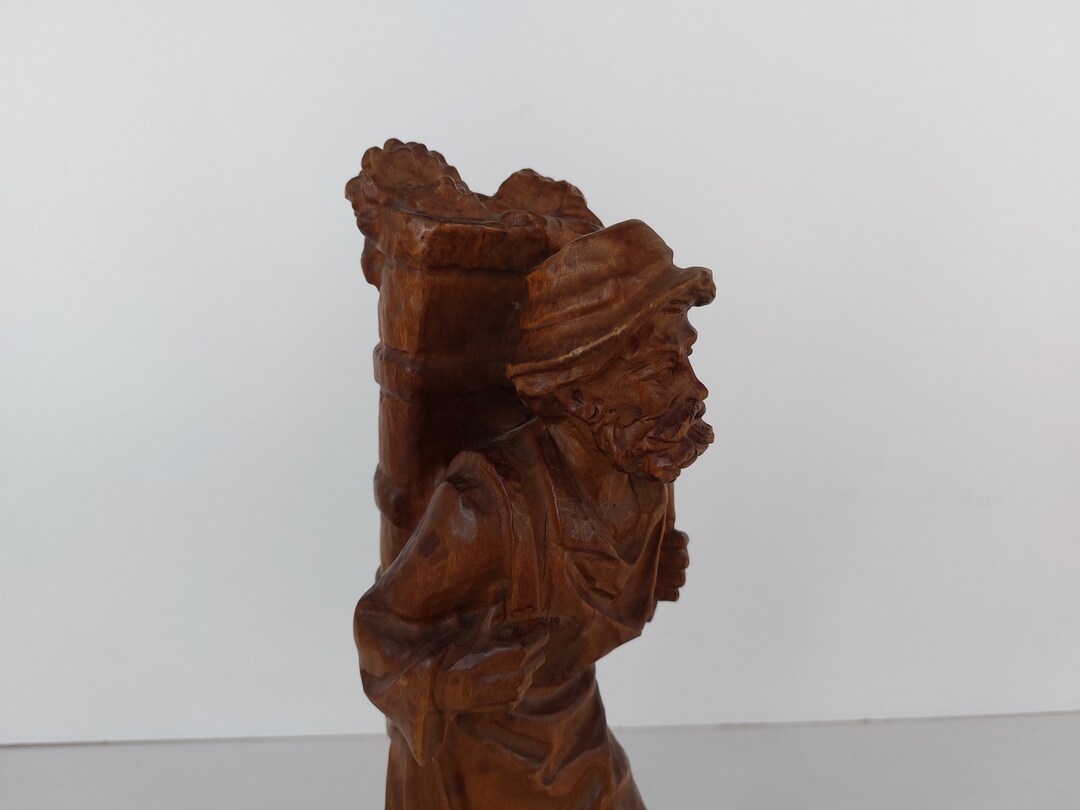 Pick Grapes Sculpture, Old Man Sculpture, Made in Germany, Vintage ...
