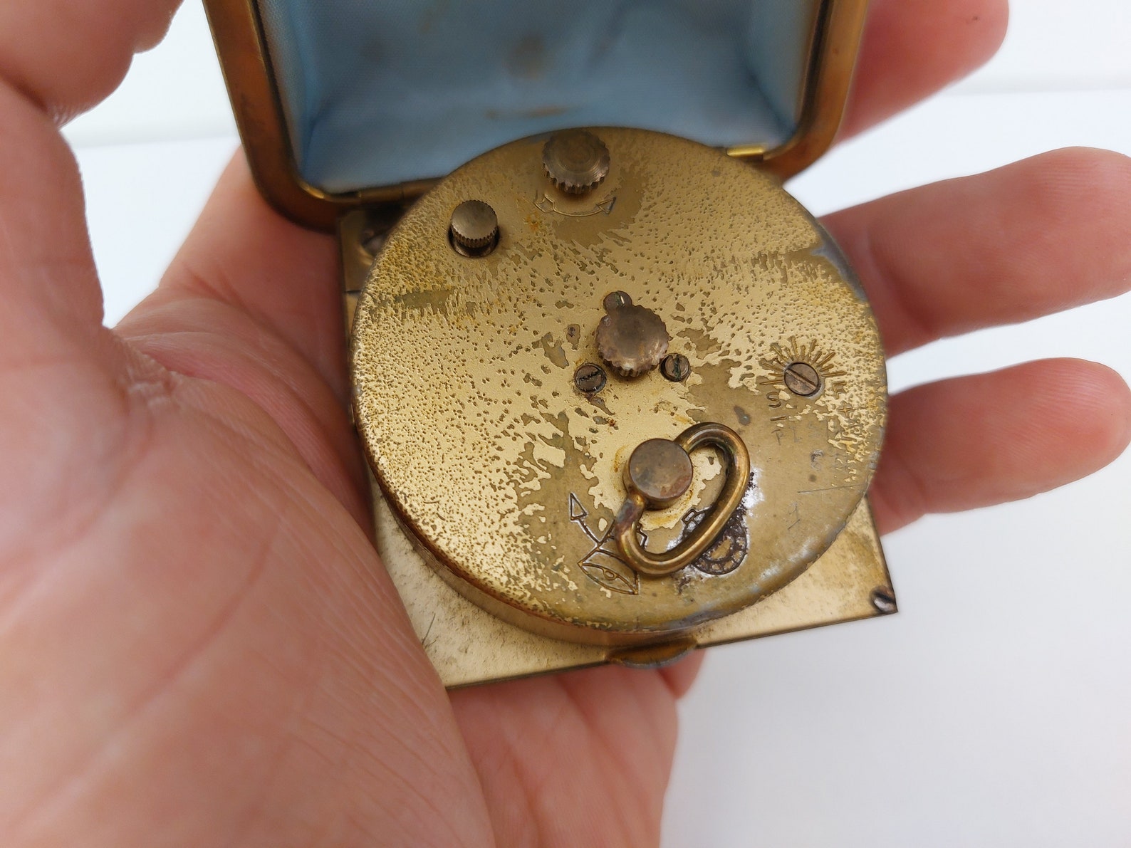 Vintage Travel Clock, Alarm Clock, Europe Clock, Retro Clock, Black ...