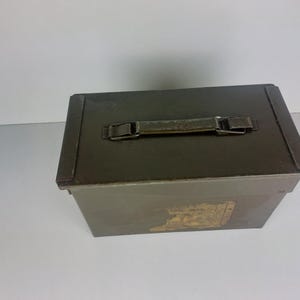 Vintage Military Metal Box, Army Box, Vintage Box, Metal Box, Army ...