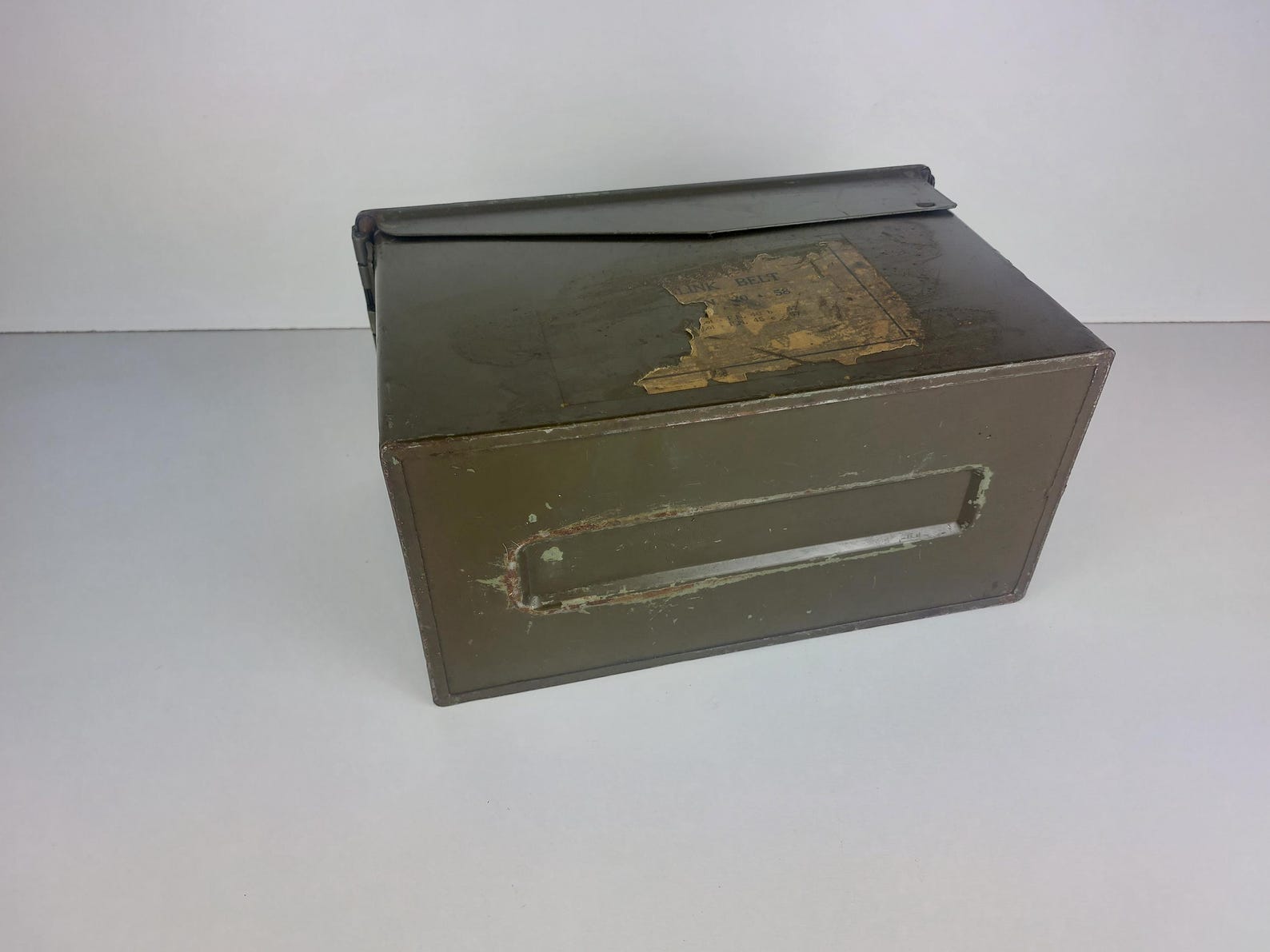 Vintage Military Metal Box, Army Box, Vintage Box, Metal Box, Army ...