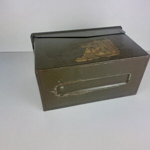 Vintage Military Metal Box, Army Box, Vintage Box, Metal Box, Army ...