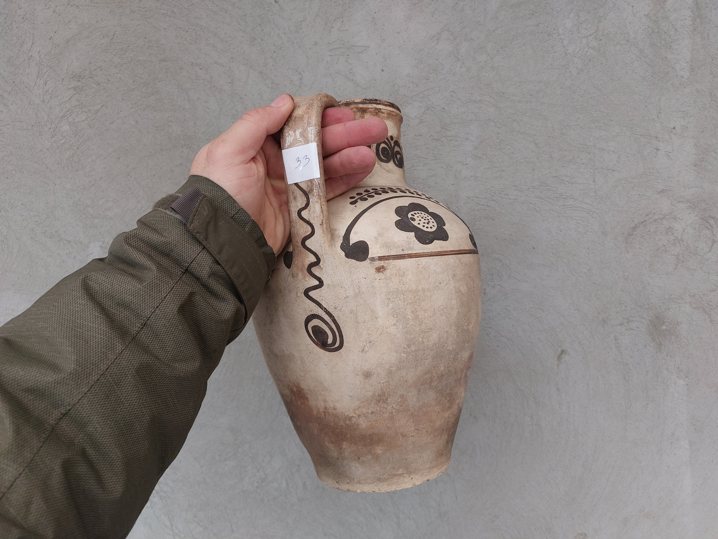 Beautiful Clay Vessel, Traditional Vessel, Clay Vase, White Vase ...